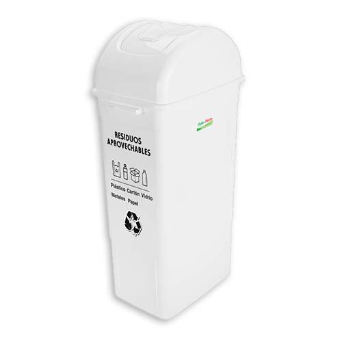 Caneca de reciclaje de 55 litros 4 colores - Ferrefarberf