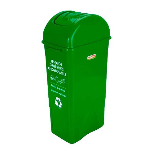 Caneca de reciclaje de 55 litros 4 colores - Ferrefarberf